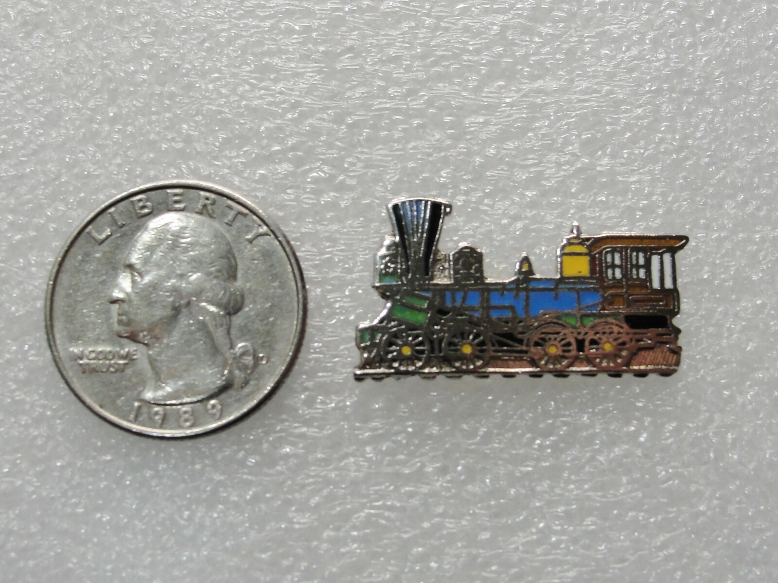 Collectible RAILROAD Hat / Lapel Pin UNKNOWN Railway STEAM LOCOMOTIVE ...