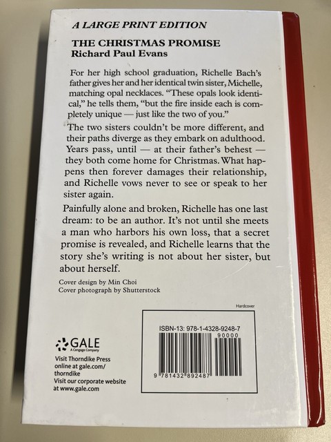 The Christmas Promise by Richard Paul Evans (2021, Library Binding ...