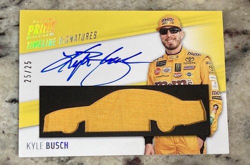 2019 Panini Prime Racing Kyle Busch Autograph Race Used No. TS-KY 25/25 ...