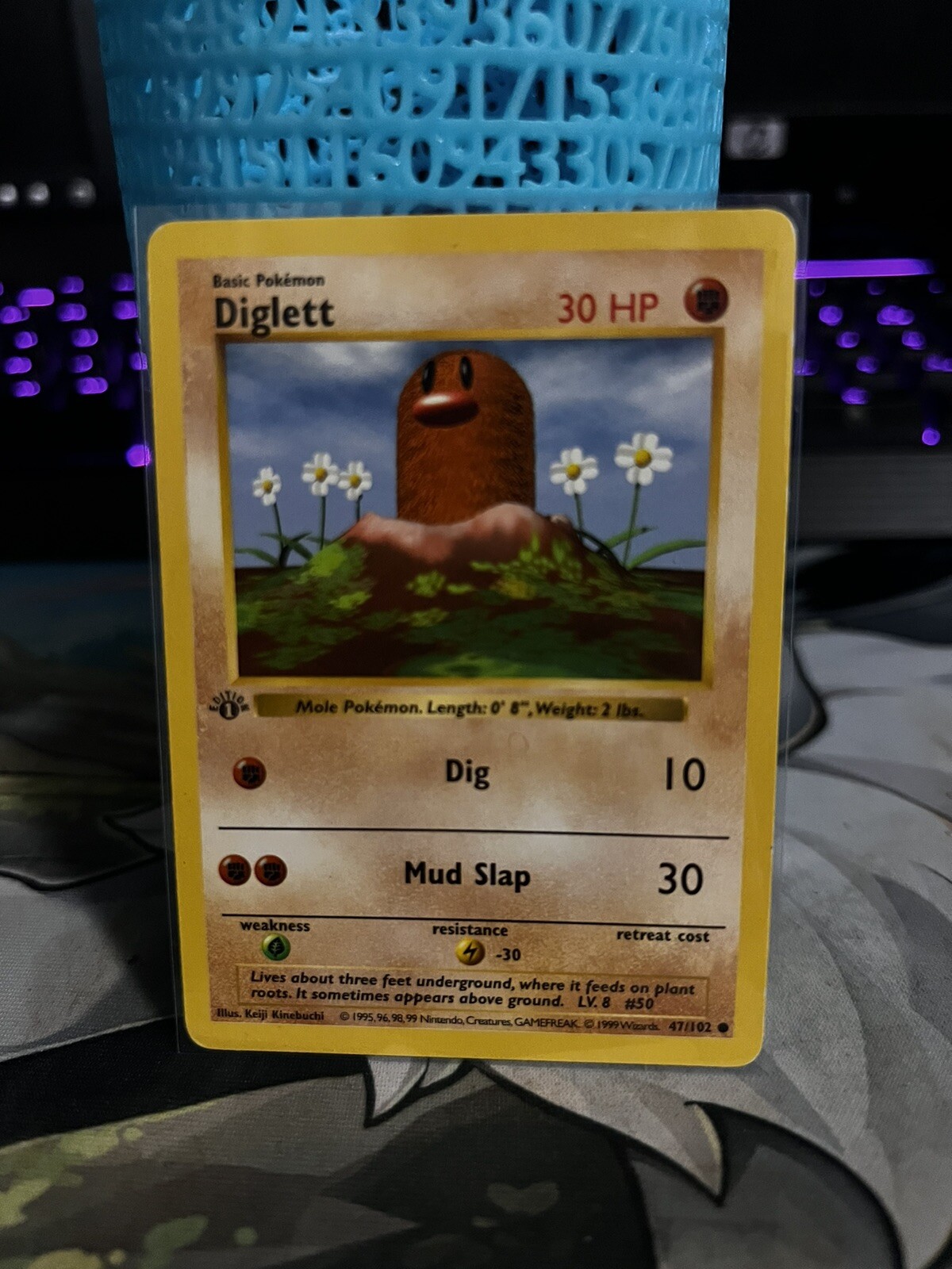 1999 Diglett Base Set 47/102 Regular 1st Edition Common Lightly Played ...