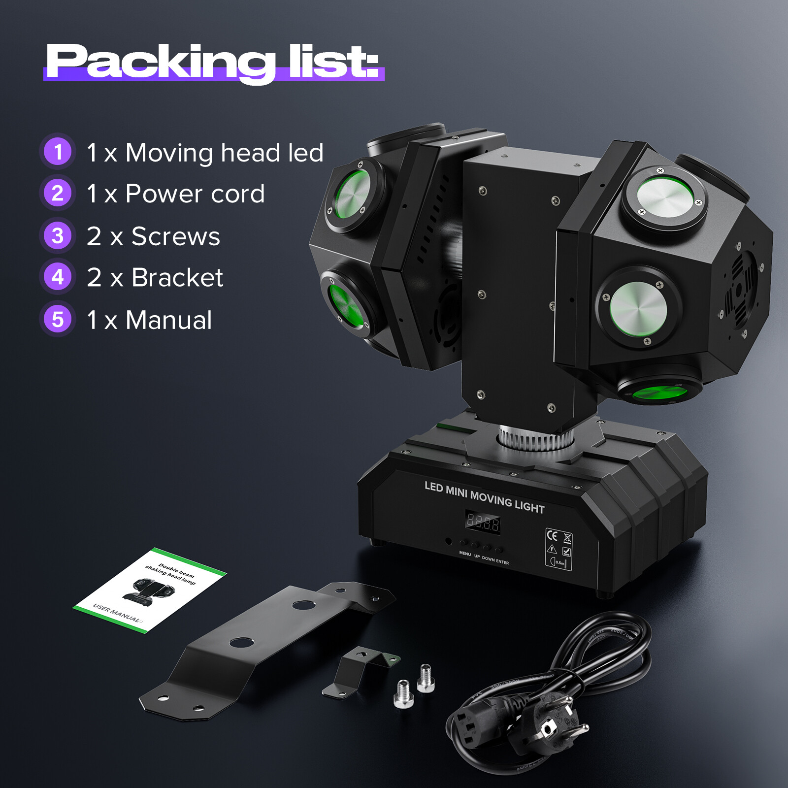 150W RGBW LED Moving Head DJ Licht Partylicht DMX Bühnenlichter ...
