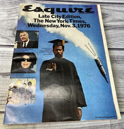 Esquire Magazine December 1969 Late City Edition New York Times 11/3/76 ...