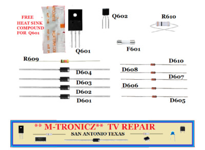 MAGNAVOX 19MF330B/F7 LC190EM1 POWER SUPPLY BA01N4F0101 1 REPAIR KIT | eBay