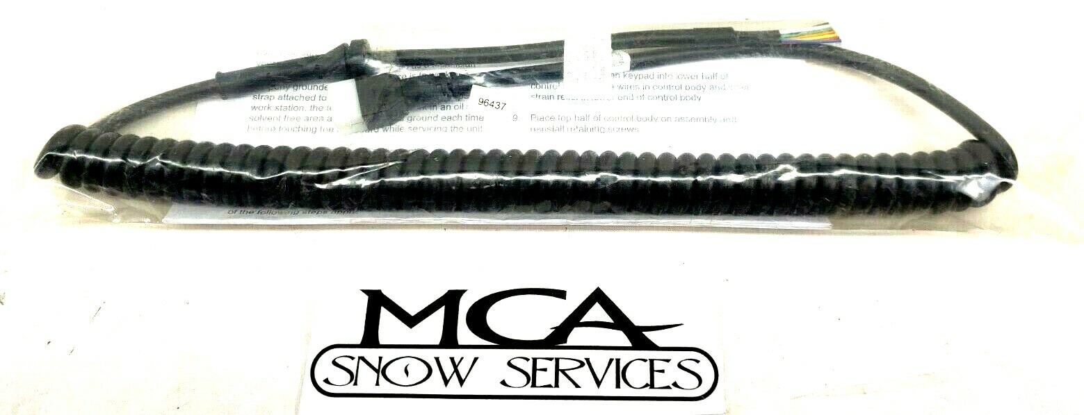 WESTERN FISHER SNOW PLOW 6 PIN STRAIGHT BLADE HANDHELD CONTROLLER CORD ...