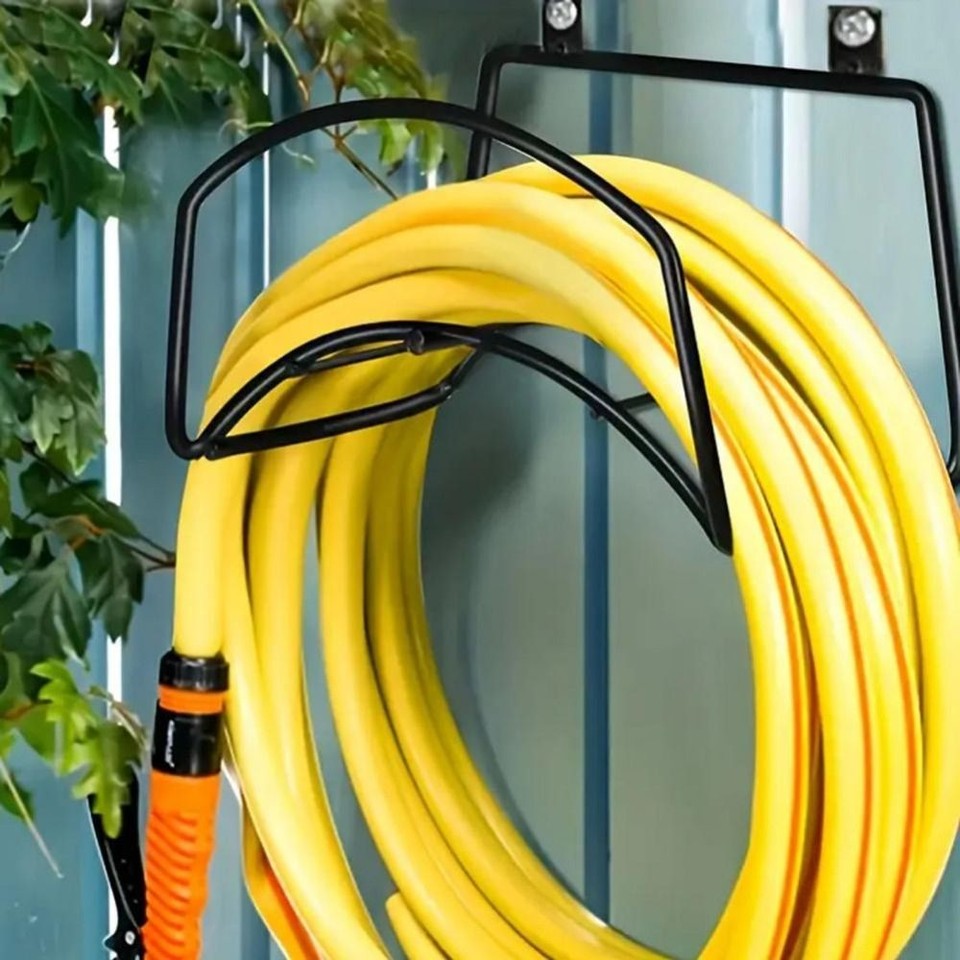 Rust-Proof Hose Hanger Universal Hose Storage Hose Reel Holder Watering ...