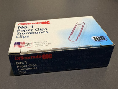 Paper Clips- Officemate Paper Clips 100 Count NIB 35255653633| eBay
