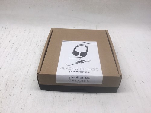 (7) Poly Blackwire 5220 Binaural Headset USB-C w/ Case 8X231AA / NEW | eBay