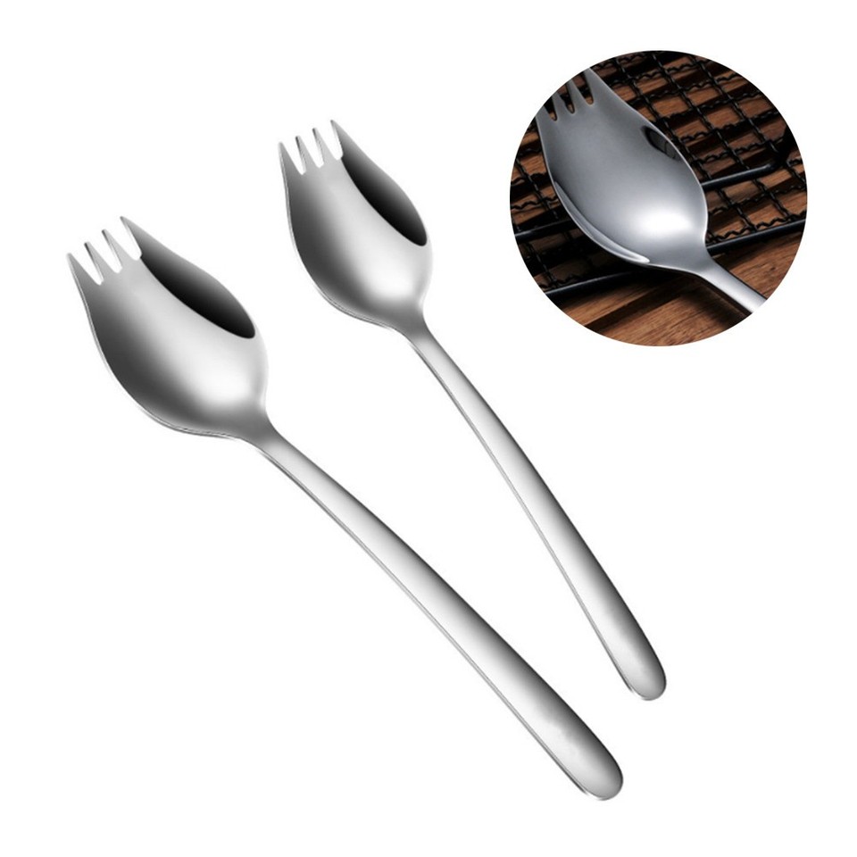 Metal Spaghetti Spoon Stainless Steel Pasta Fork Cooking Utensils ...