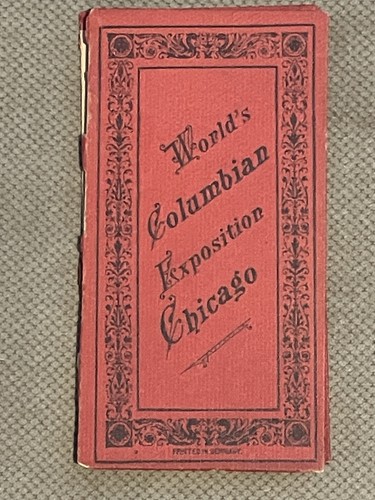 1893 World’s Columbian Exposition Chicago Photo view Book - Accordion ...