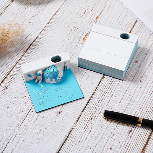 3D Notepad Paperwill Earth 3D Calendar 3D Memo Christmas Paper Notes ...