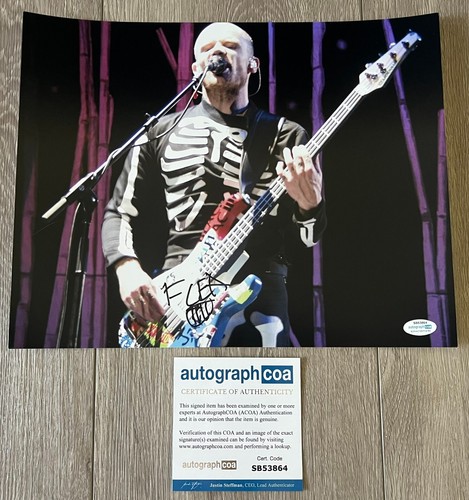 FLEA RED HOT CHILI PEPPERS SIGNED AUTOGRAPH 11x14 PHOTO w/PROOF & ACOA ...