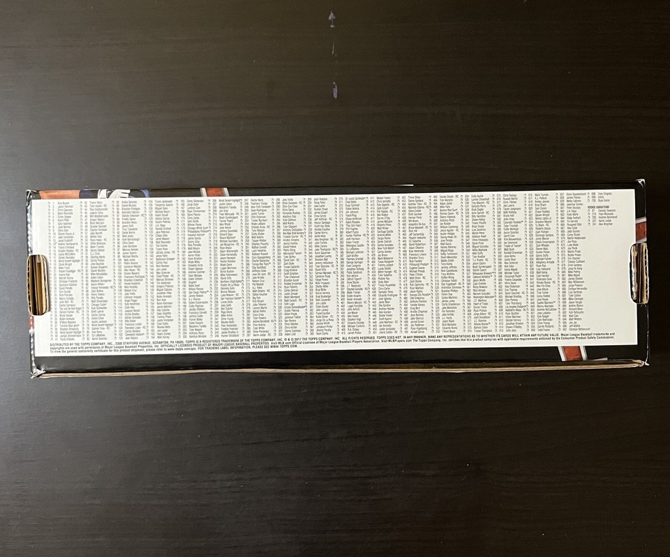 2017 Topps Baseball Complete Factory Set Series 1 &2 700 Cards Aaron ...