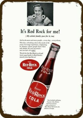 1947 RED ROCK COLA / SODA Vintage Look DECORATIVE METAL SIGN - IT'S RED ...