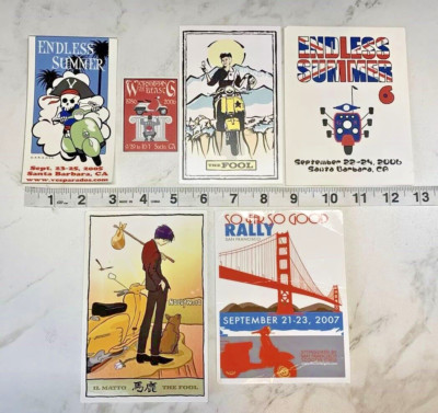 Lot of 6 Vespa Scooter Motorsports Rally Cards | eBay