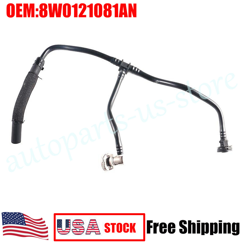 New Radiator Overflow Cooling Tube 8W0121081AN For 2017 to 2018 AUDI A4 ...