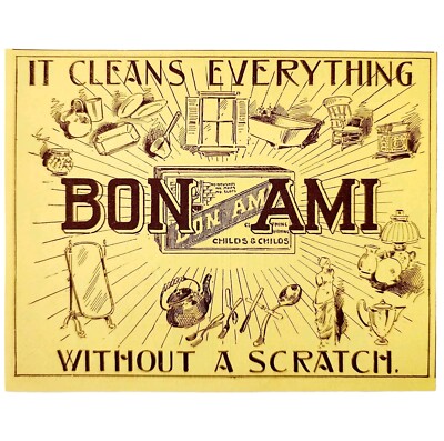 Bon Ami Household Cleaning Soap 1897 Advertisement Victorian Cleaner ...