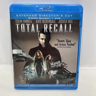 Total Recall (Blu-ray, 2012) Extended Director's Cut + Theatrical ...