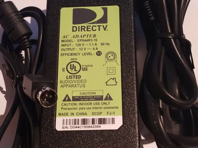 DIRECTV AC Adapter Eps44r3-16 Power Supply Output 12v 4a for sale ...