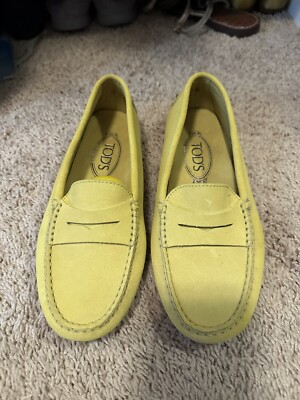 Todd’s Gommino Women’s Driving Shoes, Size 36, US 6, Yellow Suede | eBay