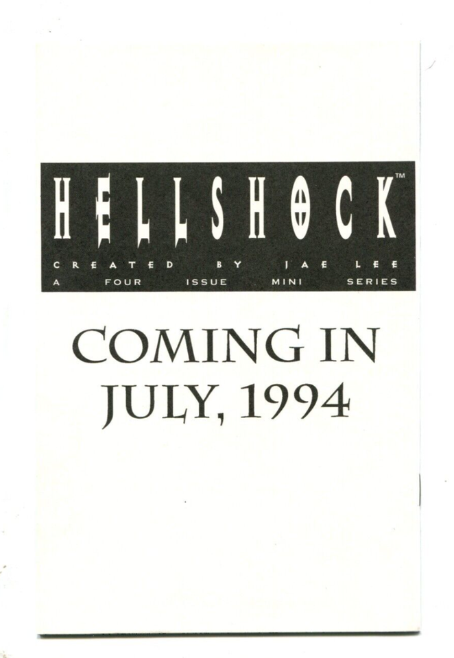 Hellshock Ashcan - Created by Jae Lee (9.0/9.2) 1994 | eBay