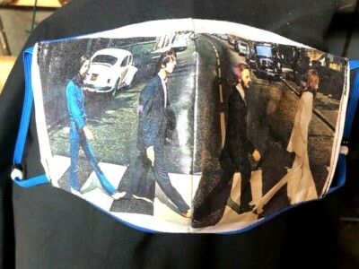 ***Beatles*** ABBEY ROAD- REVERSIBLE Cotton Face mask (handmade) | eBay