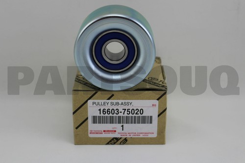 1660375020 Genuine Toyota PULLEY SUB-ASSY, IDLER 16603-75020 | eBay