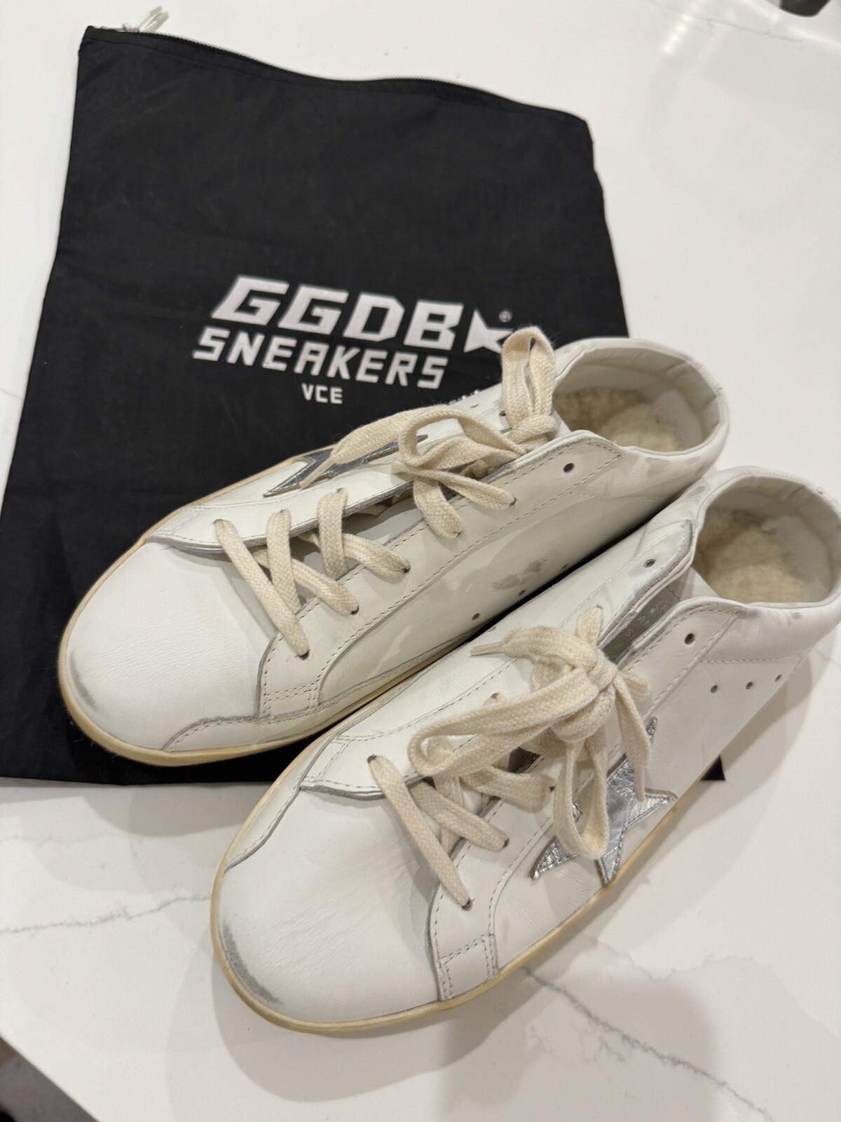 Golden Goose Superstar Sabat Mule Sneakers Tennis Shoe 41 Fleece Insole ...