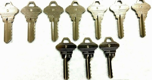 Schlage SC1 1145 Space And Depth Keys 5 Cut Blanks HPC C45 Code Card | eBay