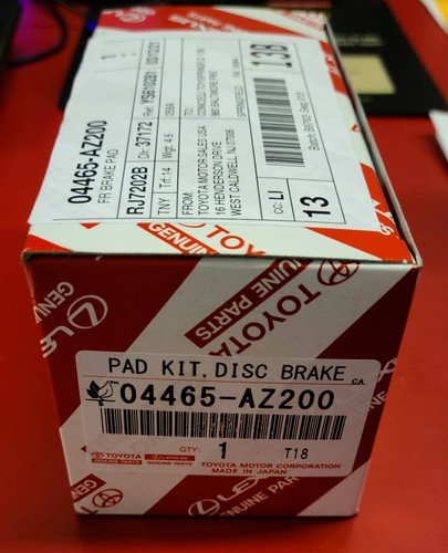 2011-2024 Toyota 4Runner Front Brake Pads 04465-AZ200 | 04465-AZ100 ...