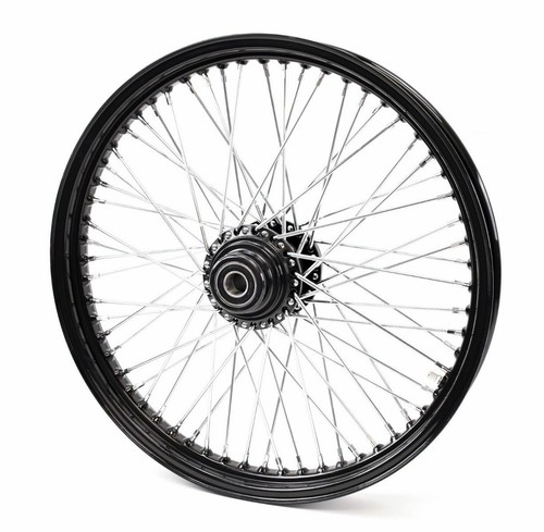 Ultima Black Chrome 18 x 3.5 60 Spoke Single Disc Front Wheel Rim ...