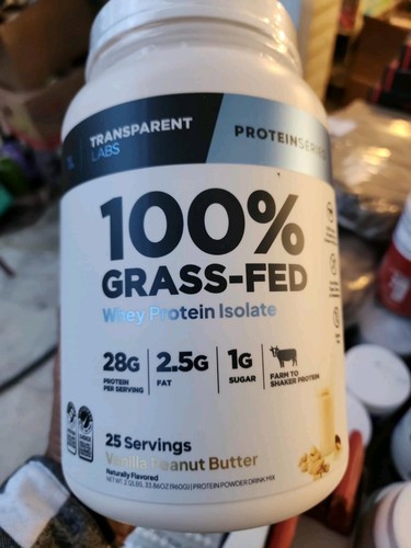 Transparent Labs Grass-Fed Whey Protein Isolate - Naturally Flavored ...
