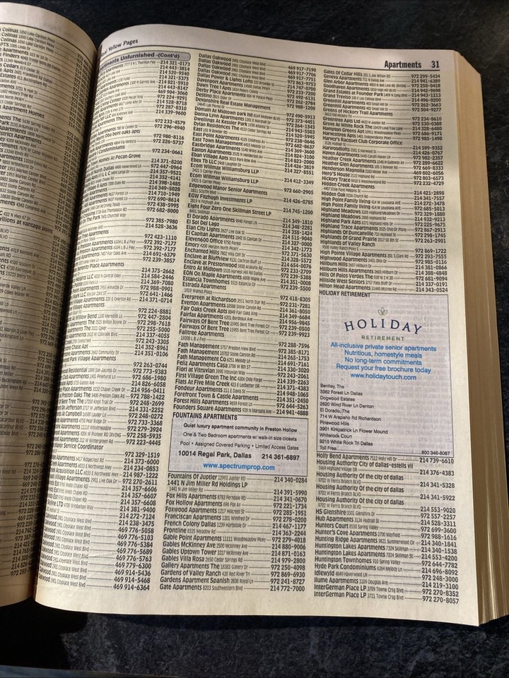The Real Yellow Pages Dallas Phone Book 2019 AT&T Directory | eBay