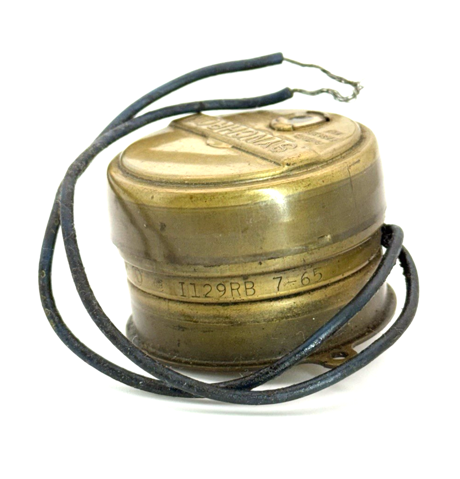 Vintage Synchron Synchronous Clock Motor 1129RB Brass Case 110V 60CY 3W ...