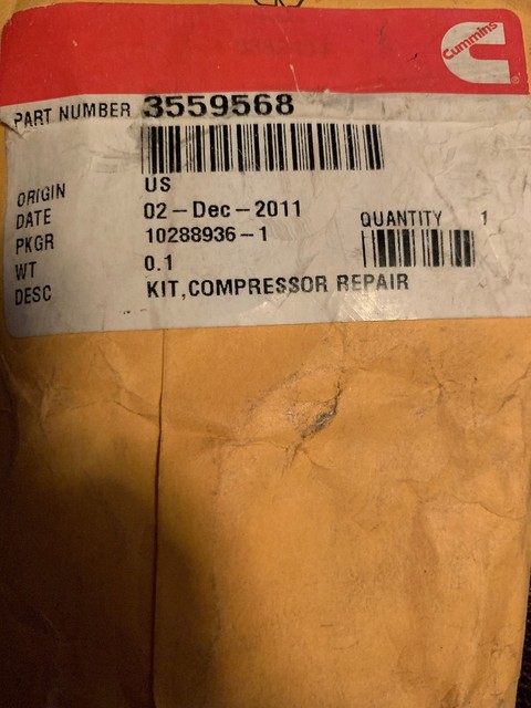 3559568 Cummins Holset Compressor Unloader Repair Kit for sale online | eBay