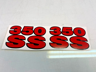 Chevrolet Chev 350 SS Decals. 3 Pack! Resto Look! FREE SHIPPING!! | eBay