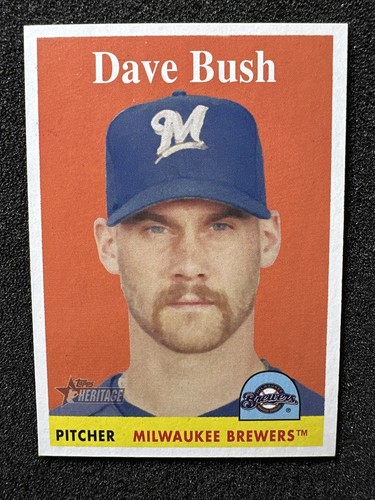 DAVE BUSH #335 2007 Topps Heritage QTY Milwaukee Brewers | eBay