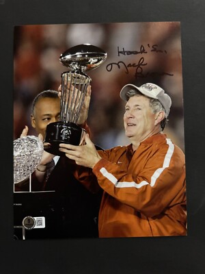 Mack Brown Hot! autographed signed Texas Longhorns 8x10 photo Beckett ...