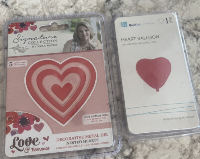 2 Heart Dies Nested Dies Balloon Quickutz Lifestyle Crafts Valentine’s ...