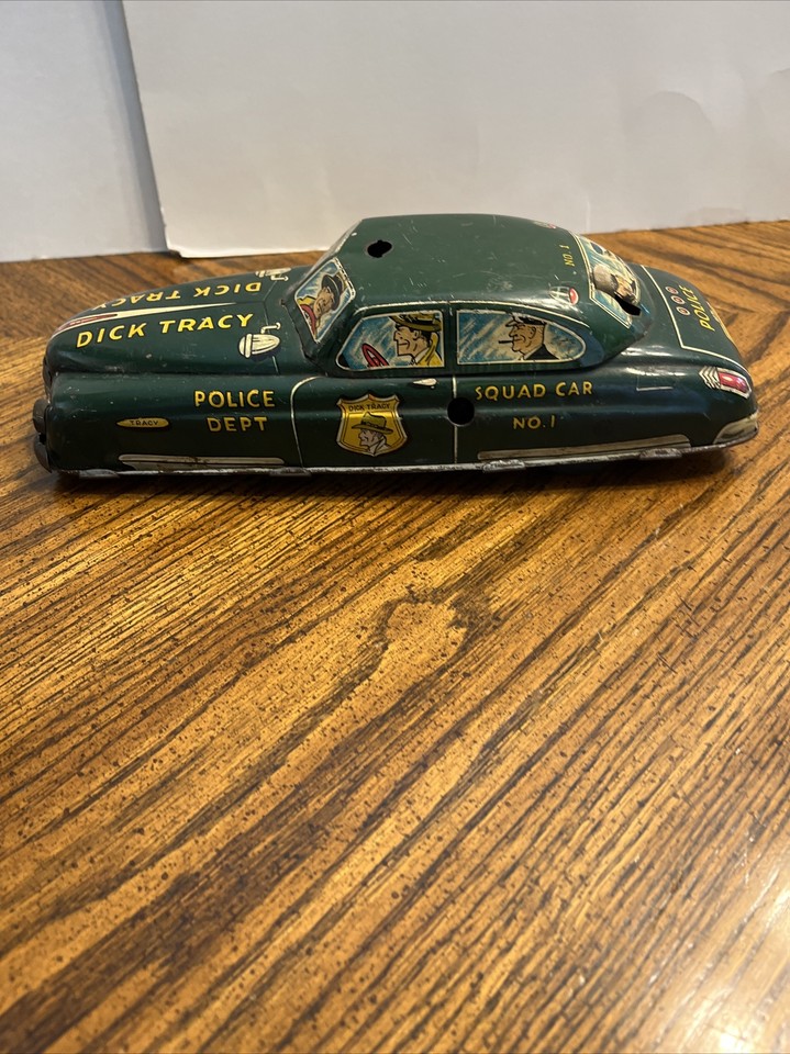 Vtg 1948-49 Marx Lot Of 2 Dick Tracy Police Squad Cars Tin Metal | eBay