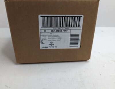 Lot Of 50 252-41084-FWF Leviton QuickPort FType Coax Adapter Nickel ...