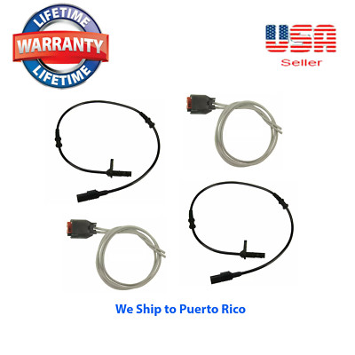 2 ABS Wheel Speed Sensor Front Left & Right W connectors Fit:Most ...