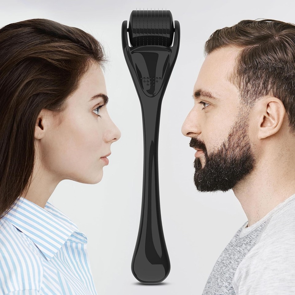 Beard Hair Growth Derma Roller Titanium Derma Roller Hair Facial Skin ...
