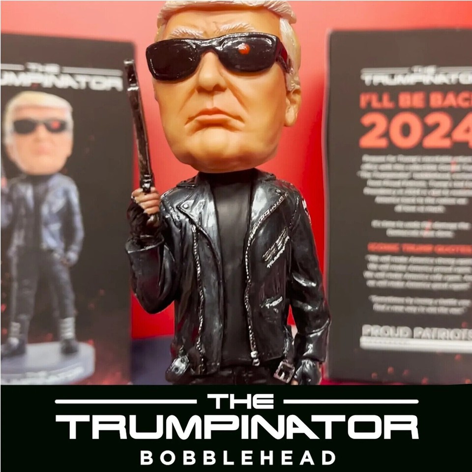Donald Trump Terminator Bobble Head Figure Action MAGA Man US President ...