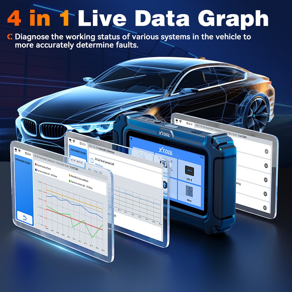 XTOOL IP500 For Chrysler/Dodge/Jeep Bidirectional OBD2 Scanner ...