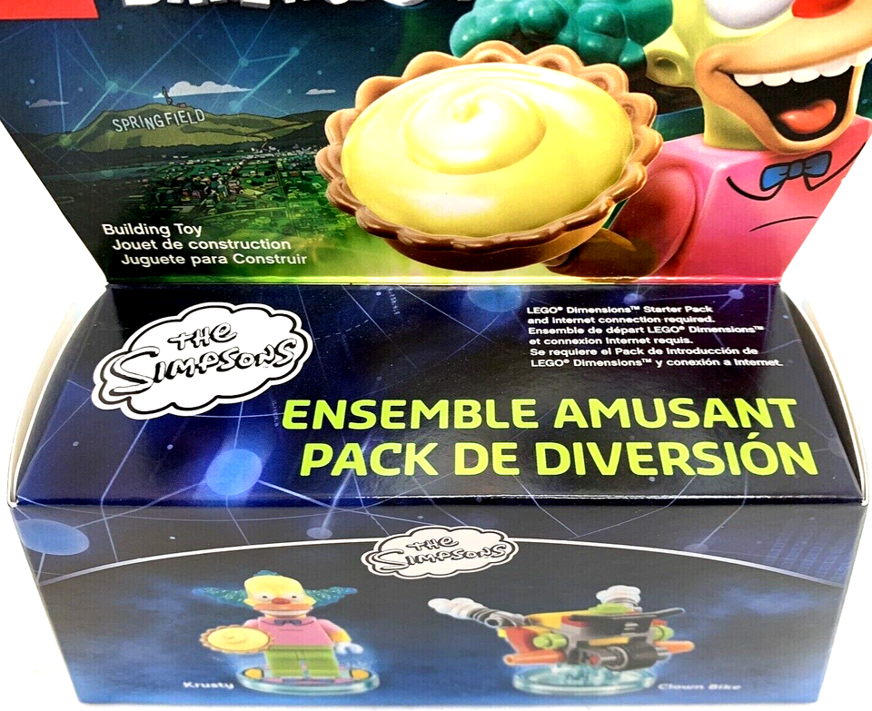 LEGO 71227 Dimensions Fun Pack Krusty Clown Minifigure Fig Bike the ...