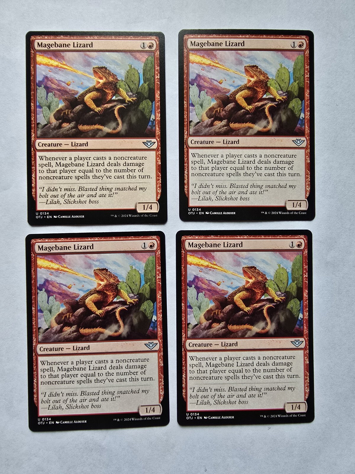 4x Magebane Lizard - Outlaws of Thunder Junction - Near Mint - MTG | eBay