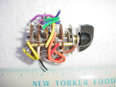 Hickok 533A 535 600A 605-605A Tube Filament P-Z Rotary Switch W/ Knob ...