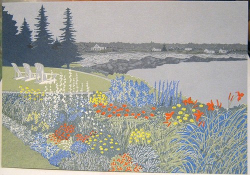 Postcard Art Seaside Garden by Anne Kilham - unposted | eBay