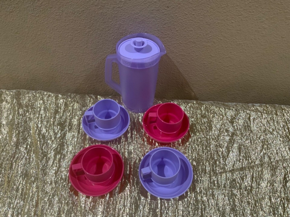 New Tupperware Beautiful UNIQUE Set of Kids Mini PARTY Set in Lilac ...