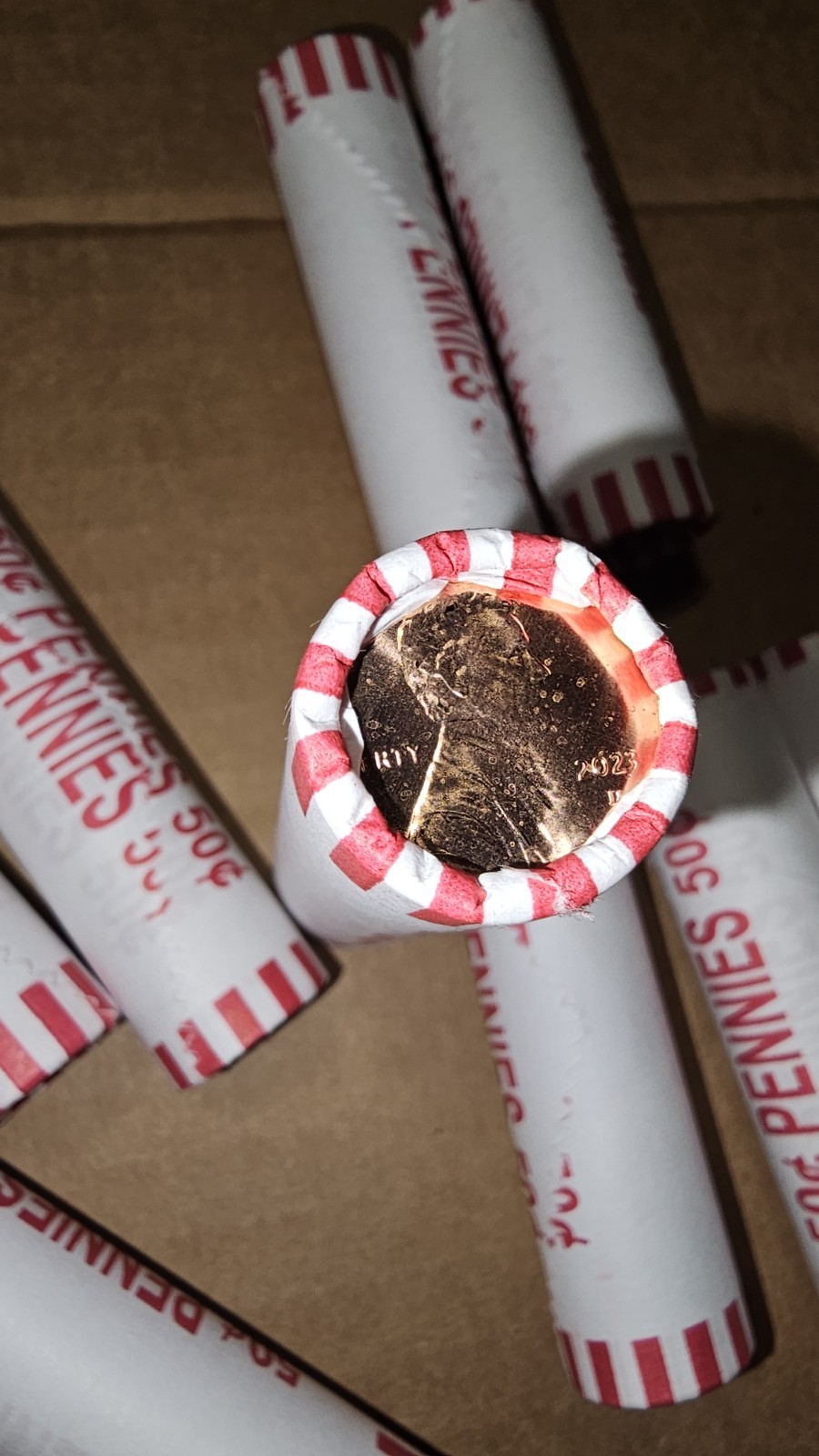 2023 D Lincoln Shield Cent Original Bank Wrapped UNCIRCULATED RD Roll ...